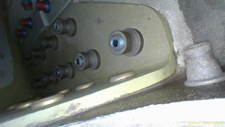 Falcon 7X Horizontal Stabilizer Rear Hinge Area Fitting During 2C